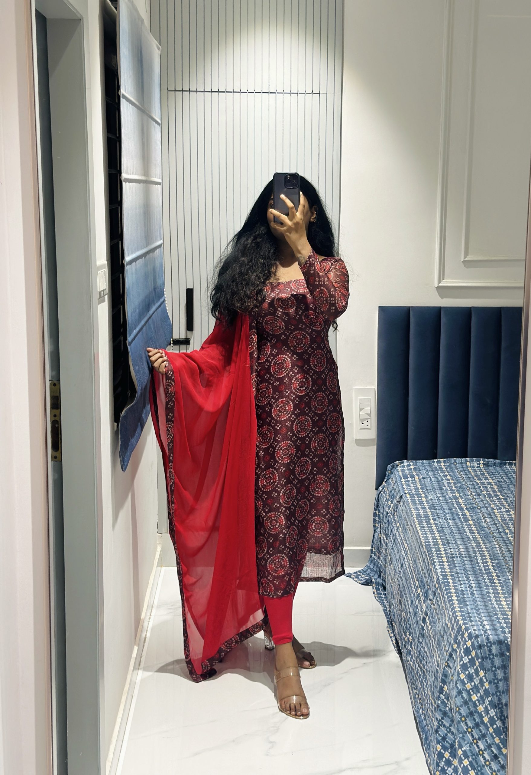 Brownish red Kota kurta – Dharvi By Rachana